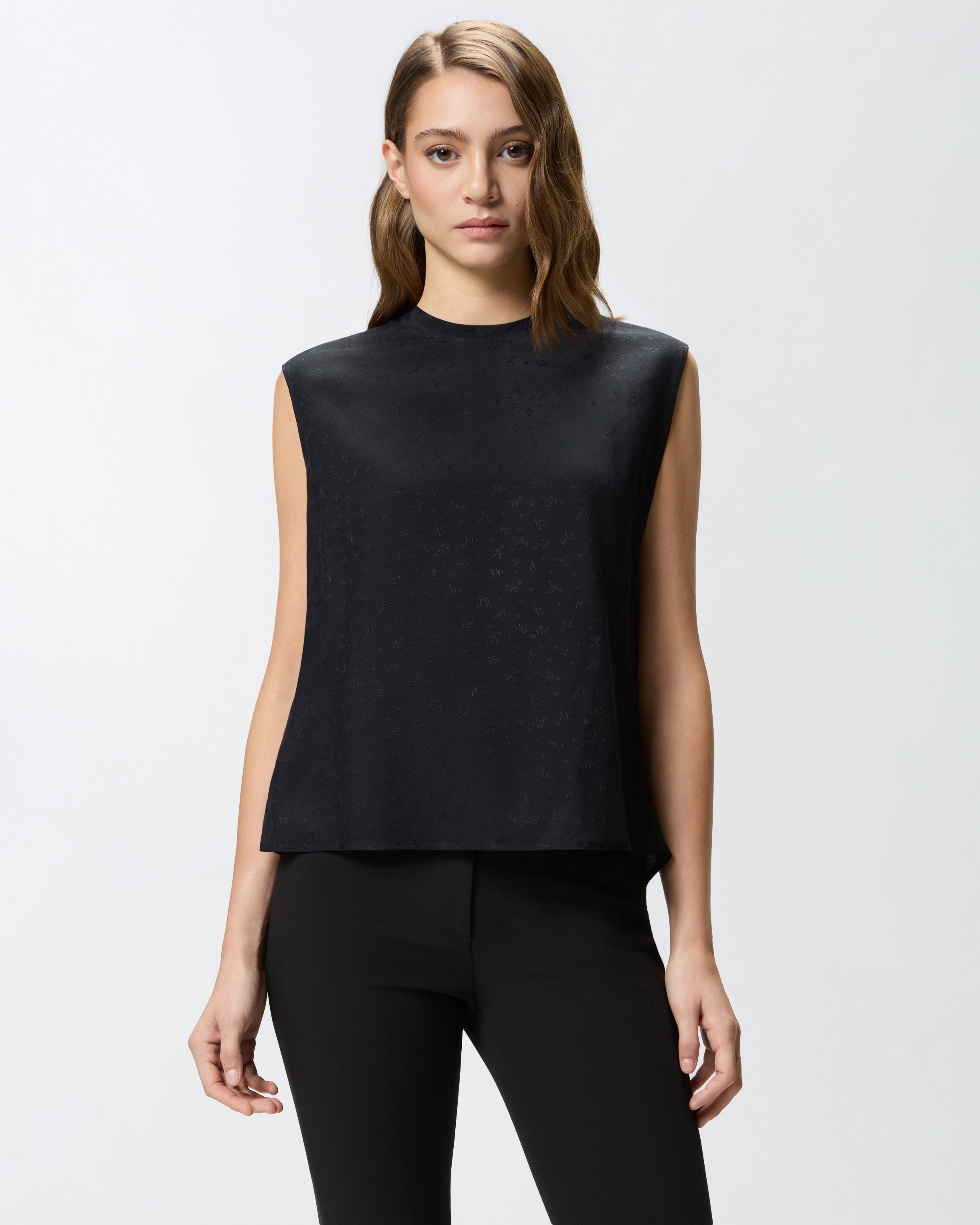 Viscose jacquard top | Pinko