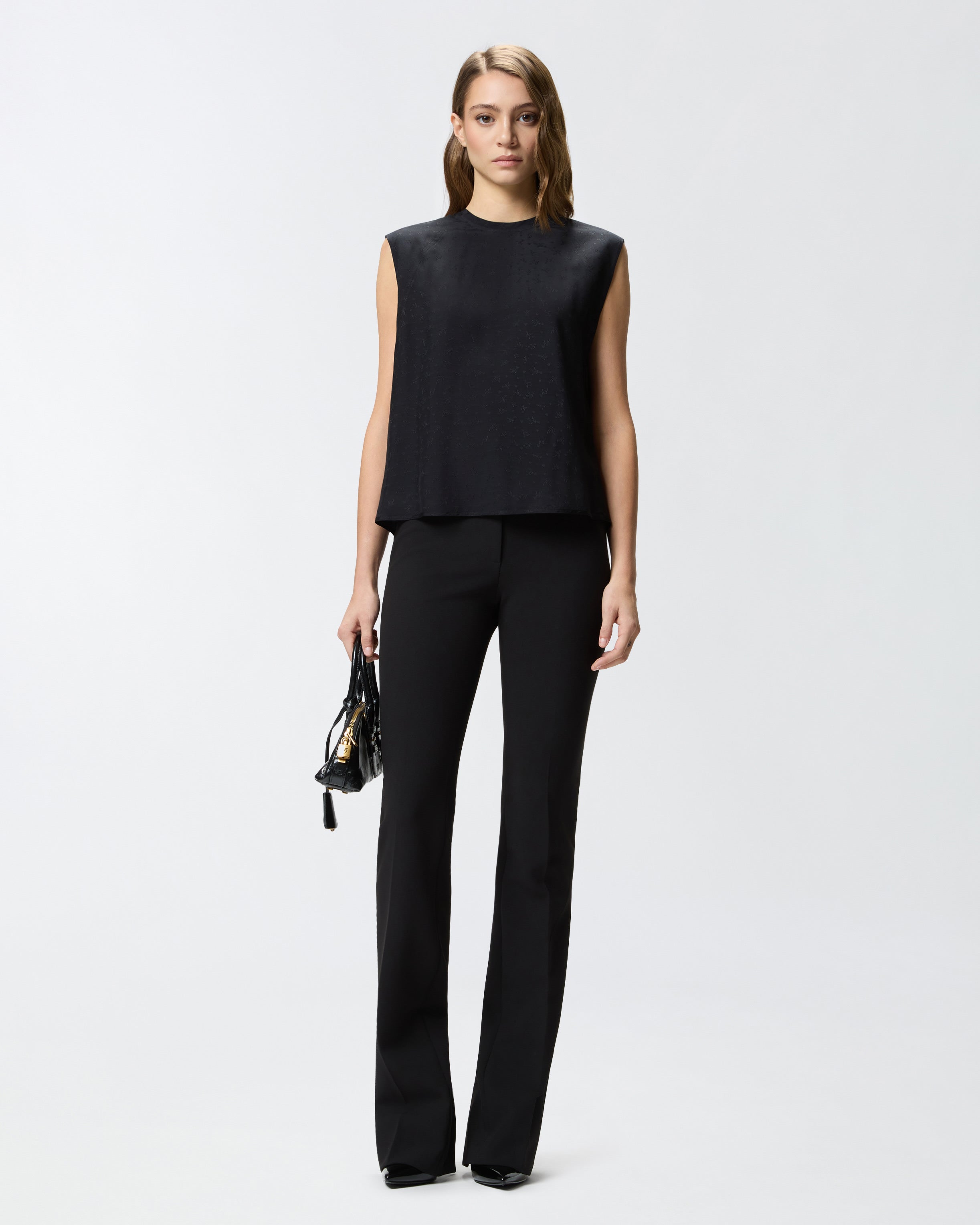 Viscose jacquard top | Pinko